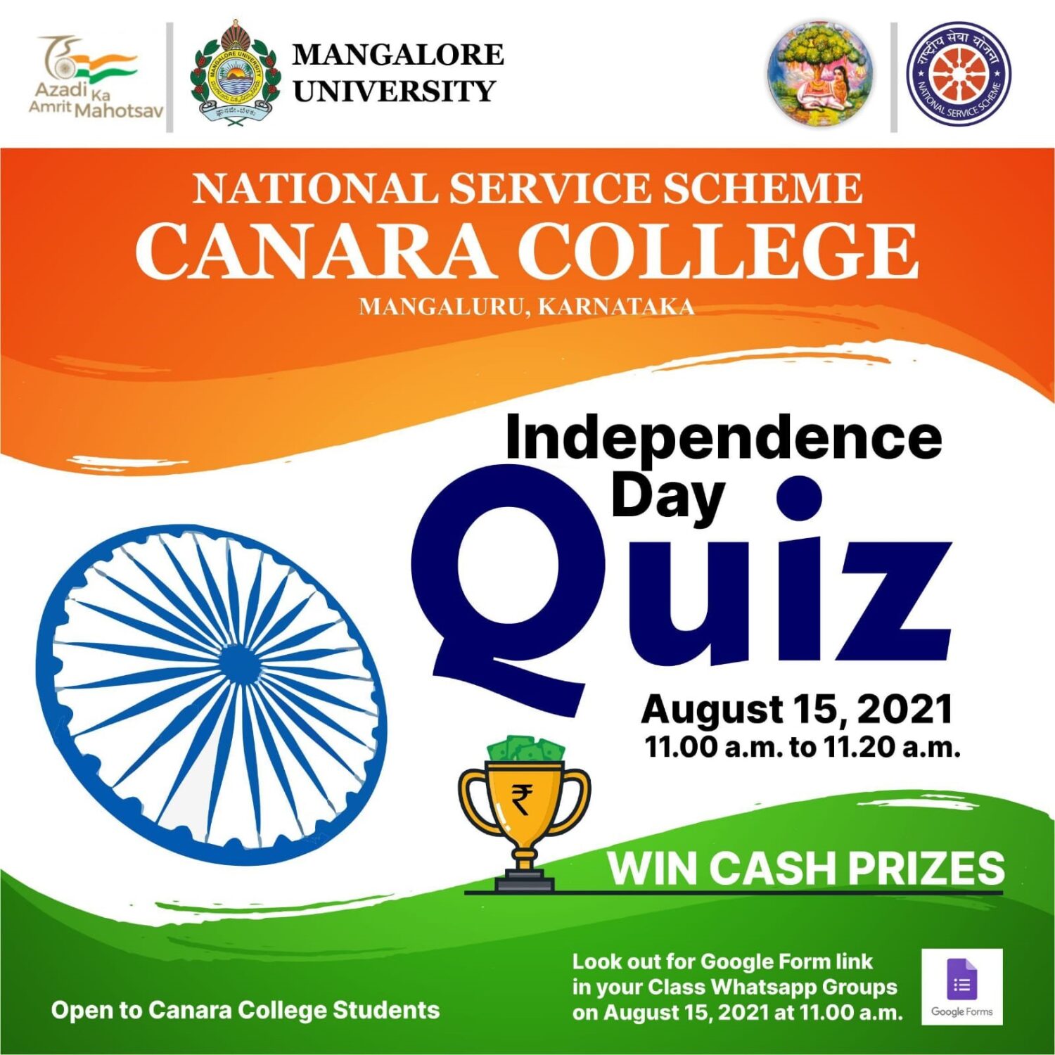 Independence Day Quiz Competition | Canara College, Mangaluru