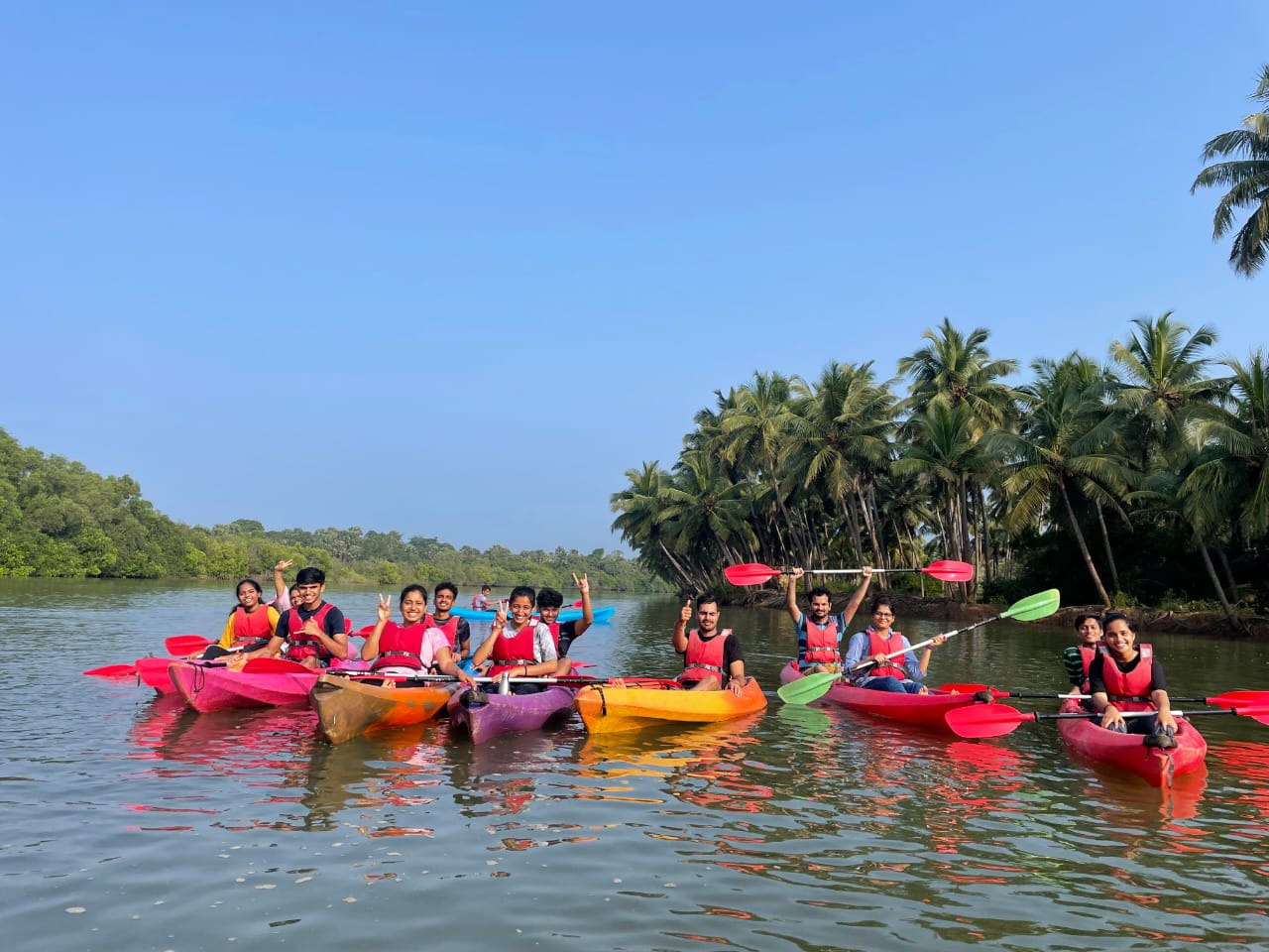 Kayaking Activity in the Backwaters of River Shambhavi | Canara College ...
