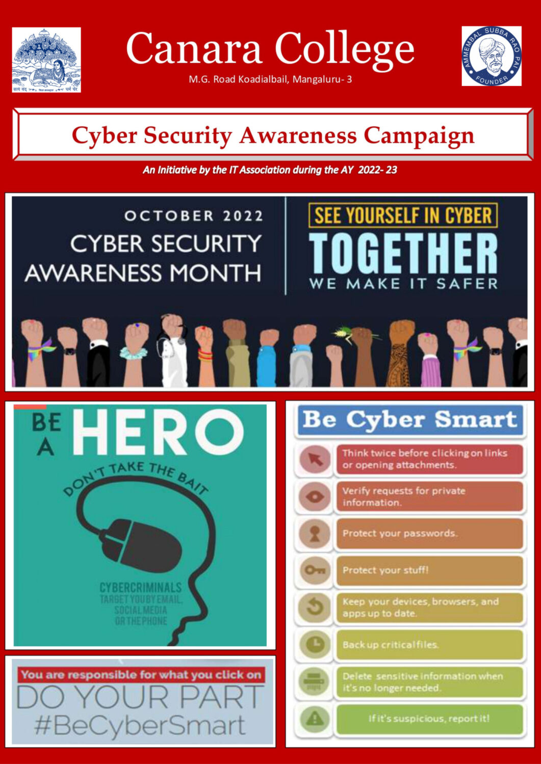 Cyber Security Awareness Campaign | Canara College, Mangaluru