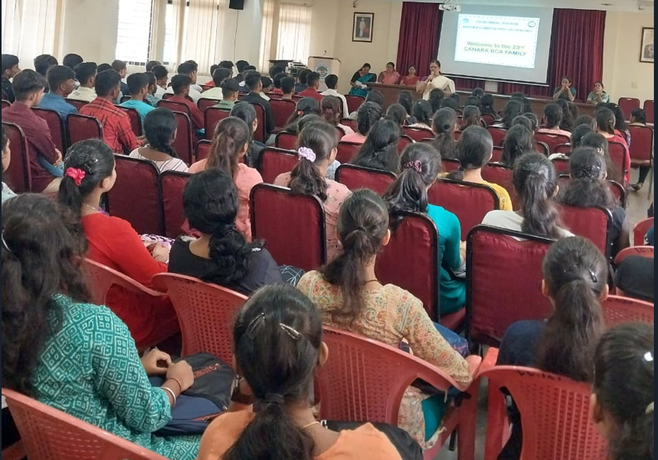 Departmental Orientation to the First year BCA students | Canara ...