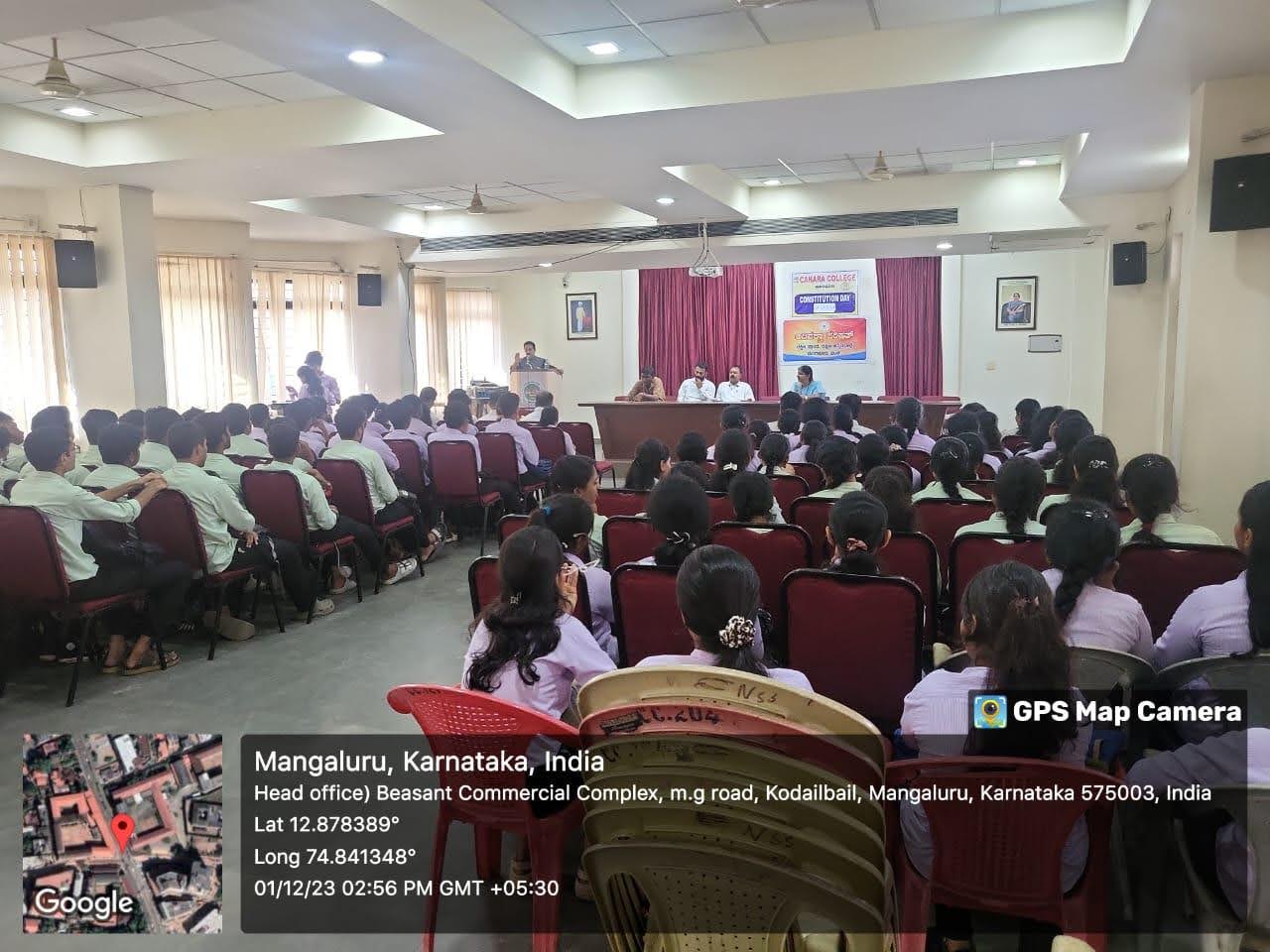Awareness Program on account of “Constitution Day” | Canara College ...