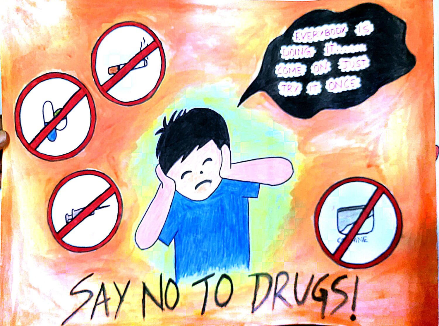 Poster-making activity on “Drug Awareness” | Canara College, Mangaluru