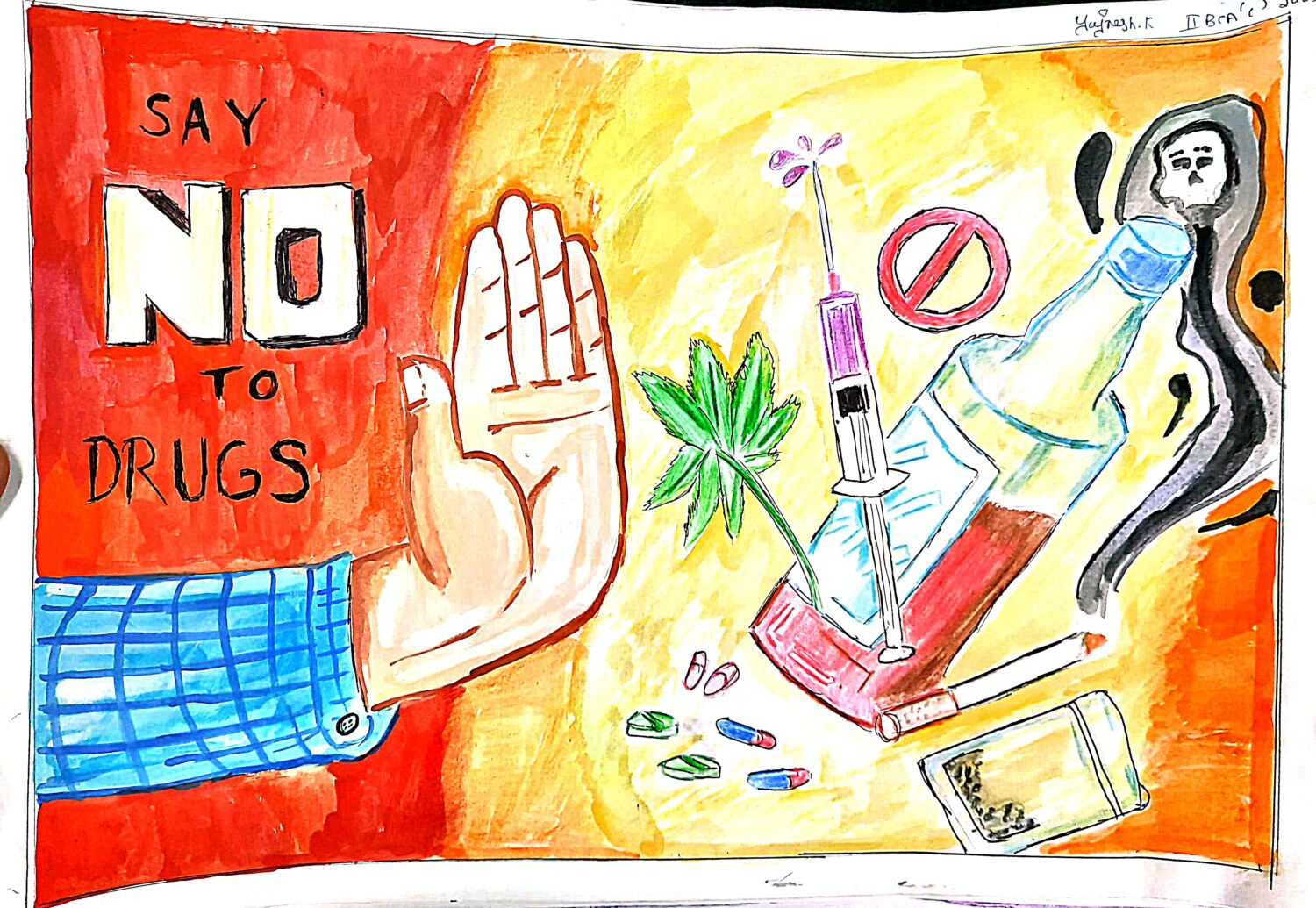 Poster-making activity on “Drug Awareness” | Canara College, Mangaluru